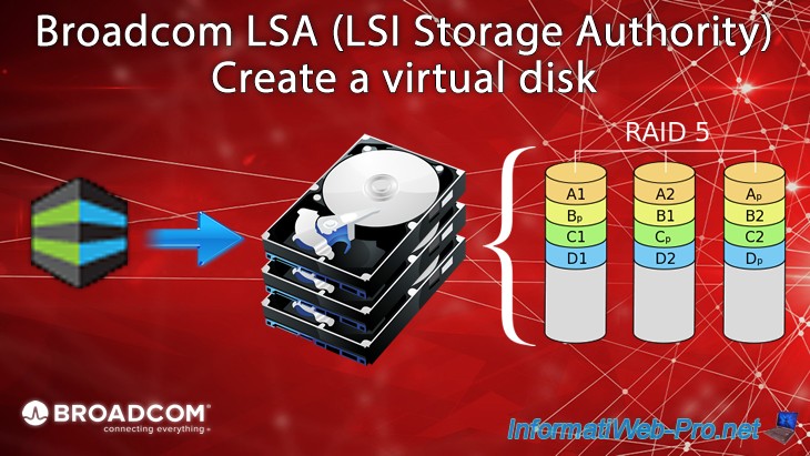 Create A Raid 5 Virtual Disk From The Broadcom Lsa Lsi Storage 7932