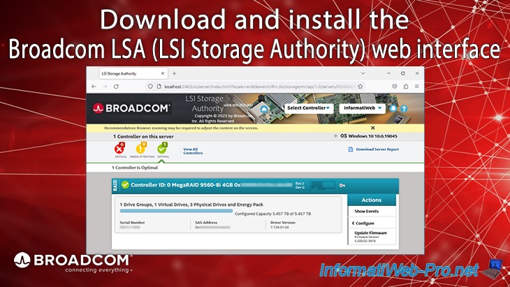 Download and install the Broadcom LSA (LSI Storage Authority) web interface - RAID - Tutorials ...